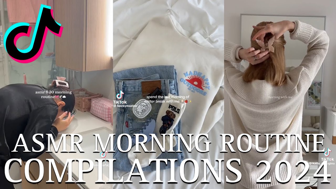Asmr Morning Routine 🤍🧸☘️ Routine Tiktok Compilations 2024 Youtube