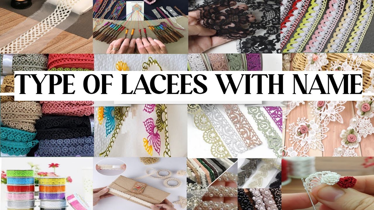 Types Of Lace With Name | lace guide | Lace design idea for dresses ...