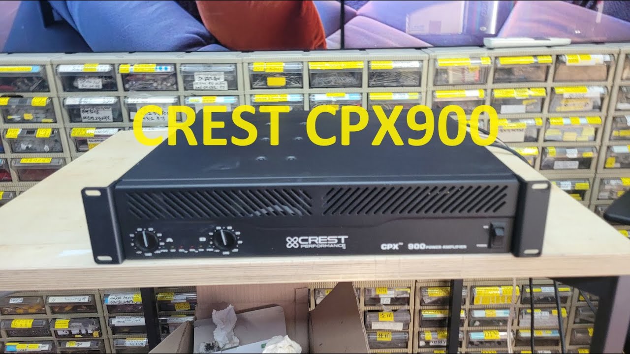 CREST CPX900 메인앰프 수리 - YouTube