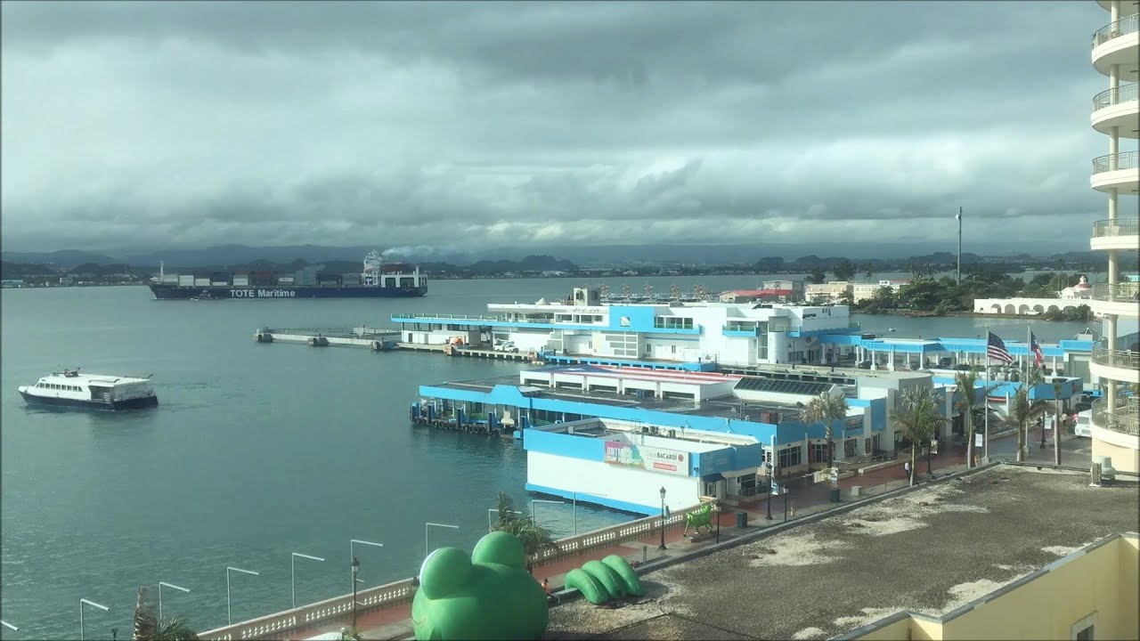 Cataño Ferry Terminal Time-lapse in Old San Juan, Puerto Rico (boats ...