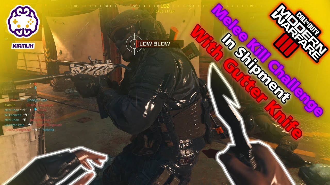 Fast Melee Kill Challenge with Gutter Knife in Call of Duty MW3 - YouTube