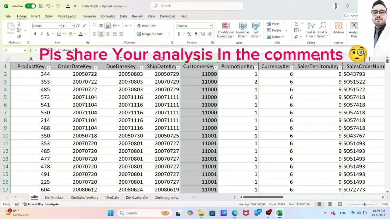فيديو 4 : Full project Excel Data analysis 📊🧐 - YouTube