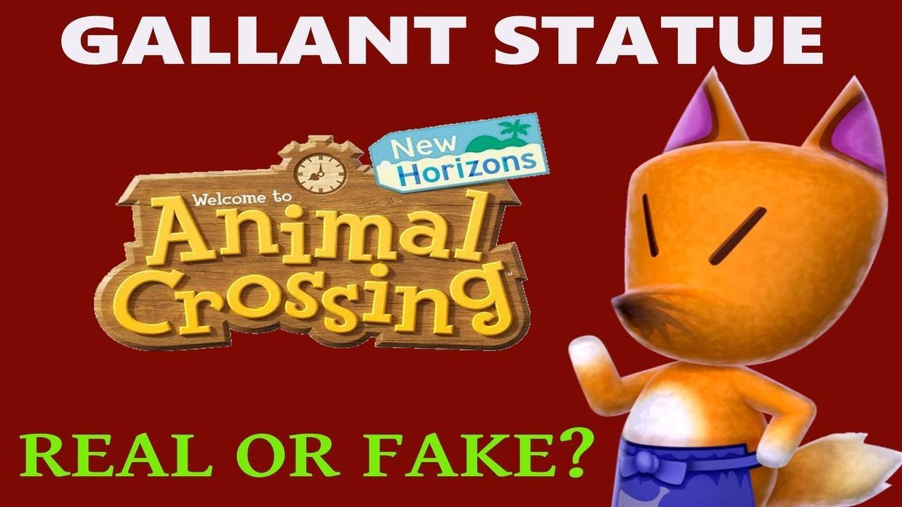 Gallant Statue - Real of Fake? - Animal Crossing New Horizons - YouTube