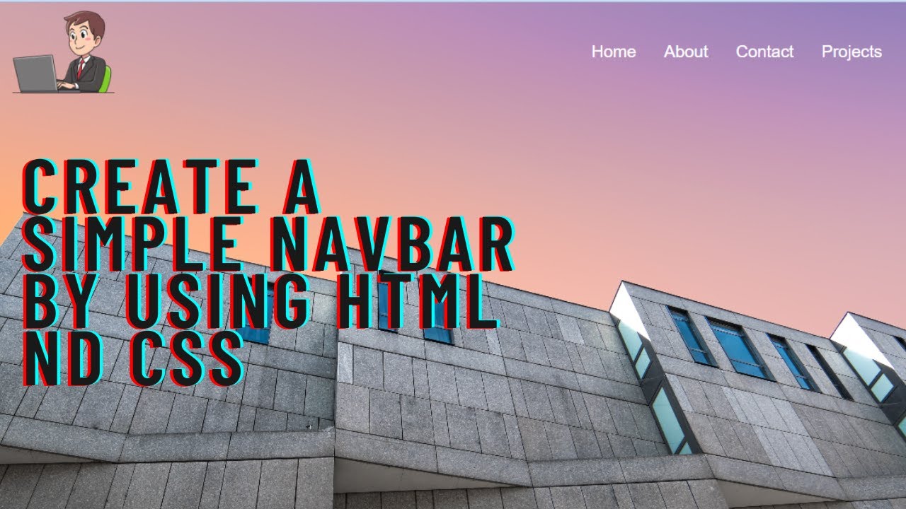 Simple Navbar With Flexbox | Nav by HTML CSS - YouTube
