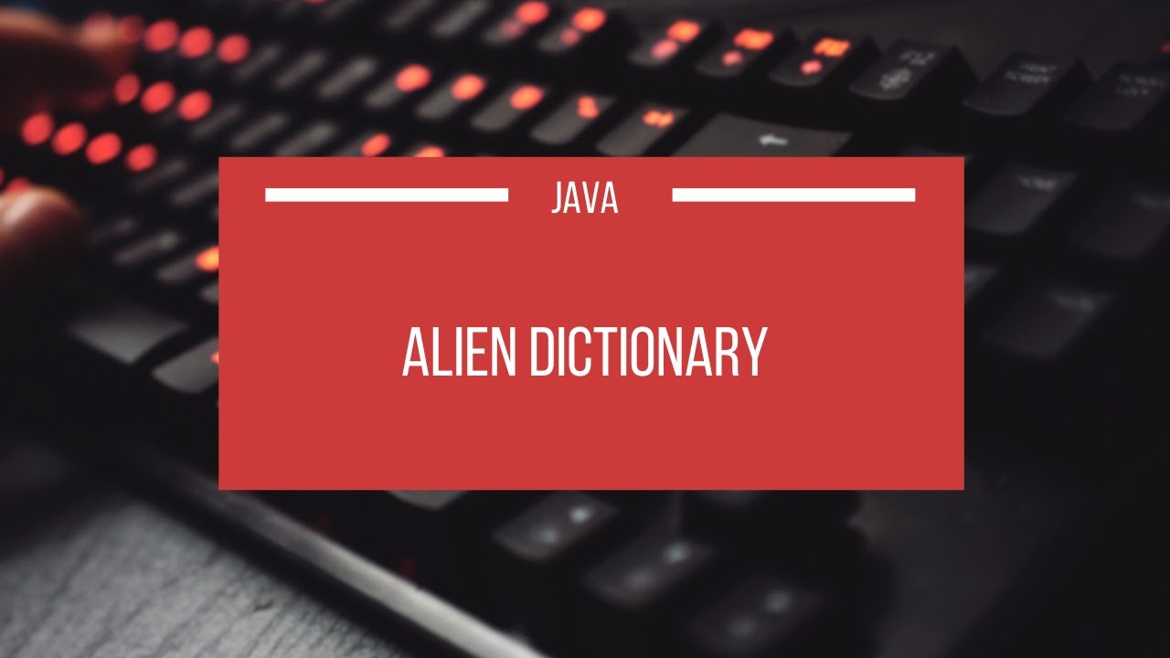 Alien Dictionary Topological Sort Youtube