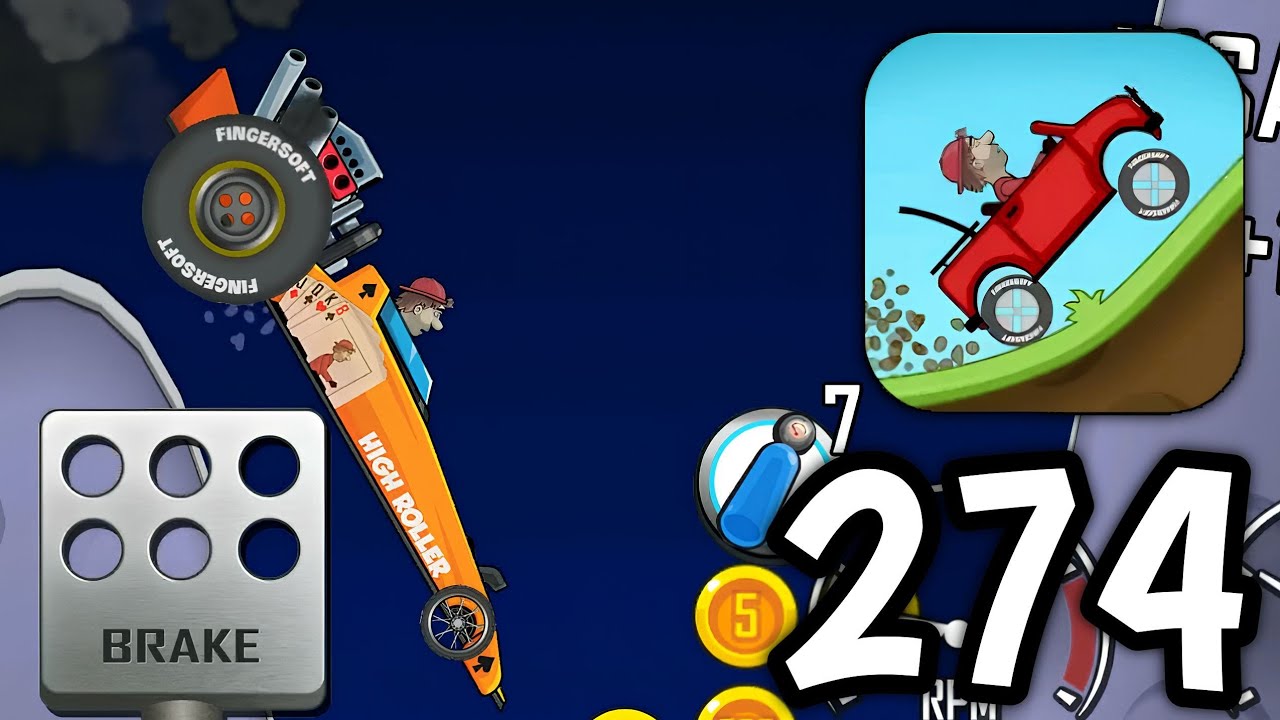 Hill Climb Racing - Gameplay Walkthrough Part - 274 Dragster/Moon - YouTube