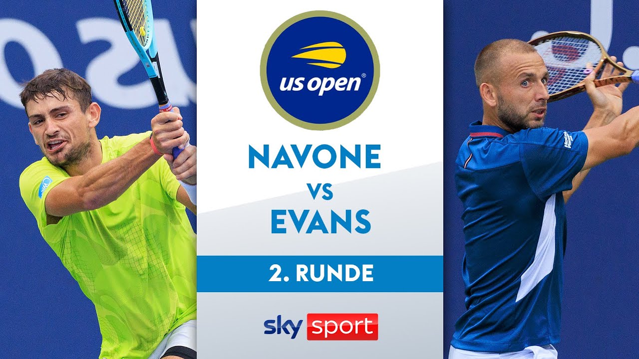Navone 🇦🇷 vs. Evans 🇬🇧 - Runde 2 | US Open New York 2024 | Highlights ...