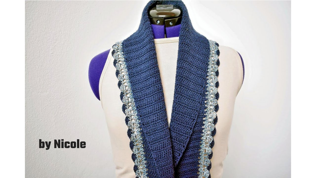 Fular Sal Baktus crosetat - YouTube