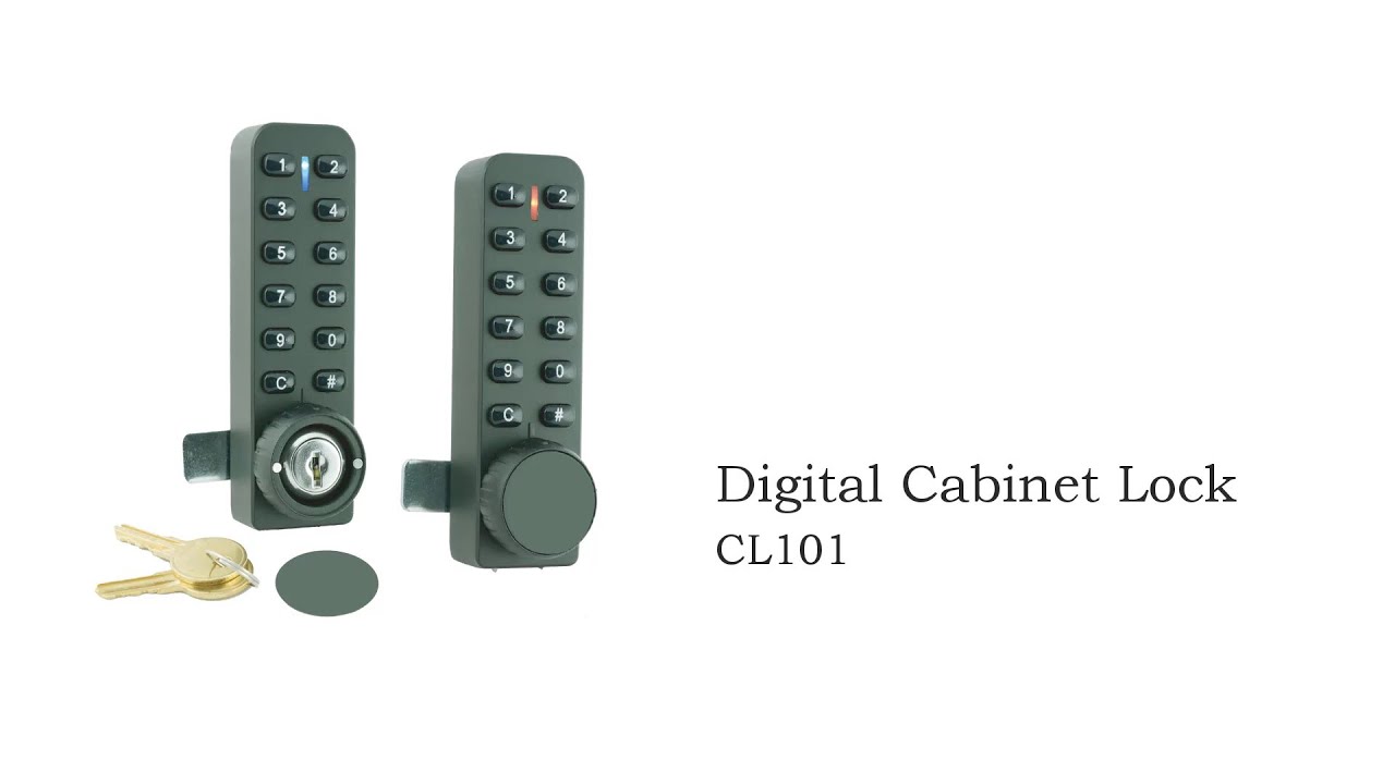 CL101 Digital Programmable Cabinet Lock - YouTube