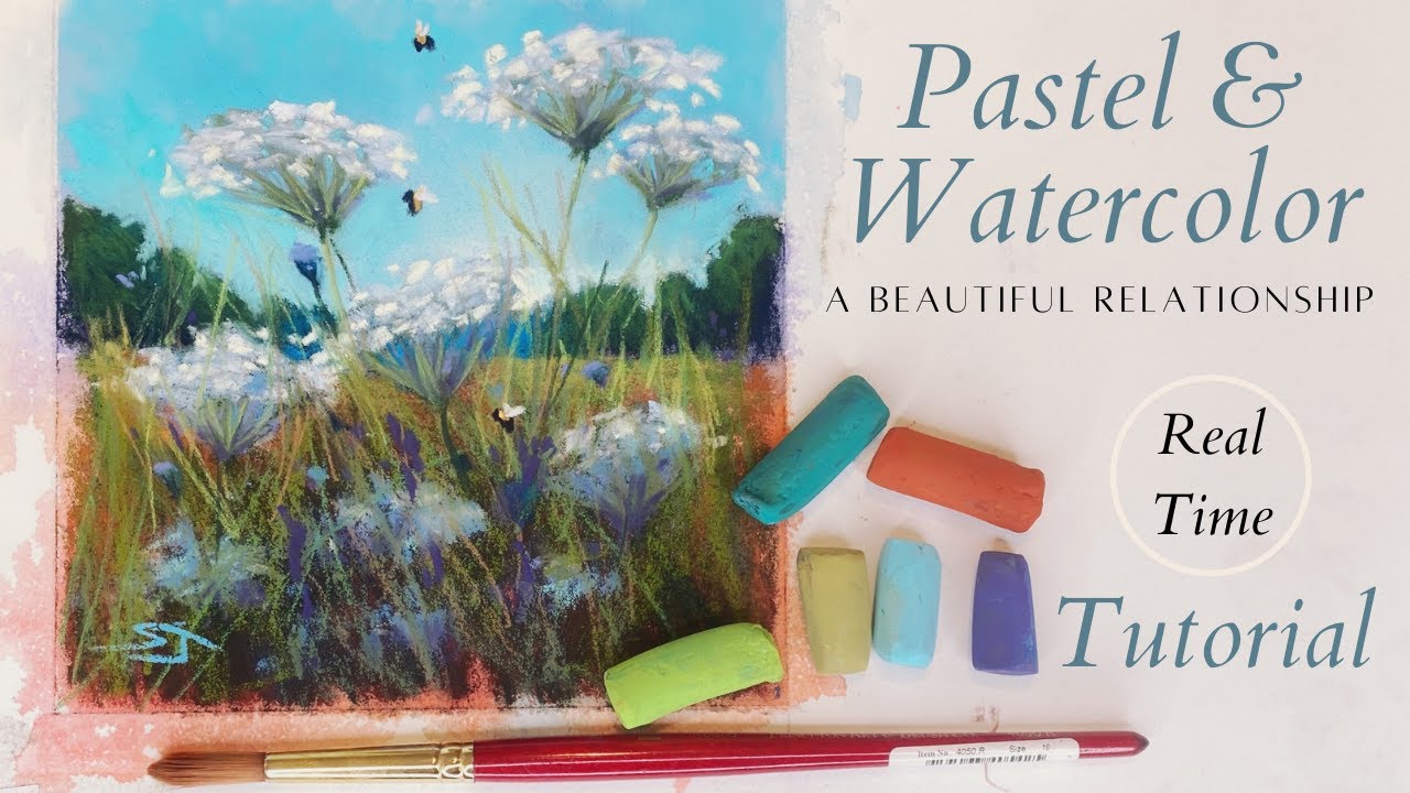 Pastel & Watercolor - Real Time Painting Tutorial (#9 in Series) - YouTube