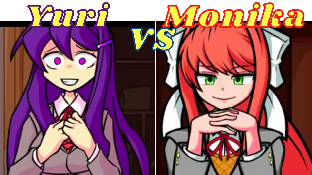 Friday Night Funkin' Yuri VS Monika Epiphany Cover Doki Doki Takeover ...