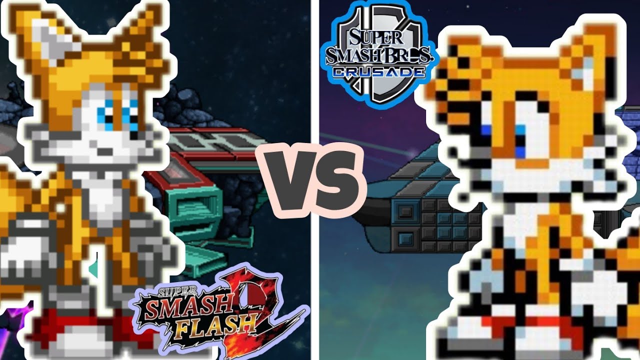 Moveset-Comparasión-- Tails- (SSF2 vs SSBC) - YouTube