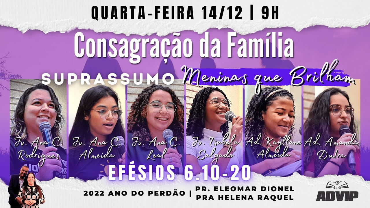 Consagração da Família | Suprassumo Meninas Que Brilham - Efésios 6.10 ...