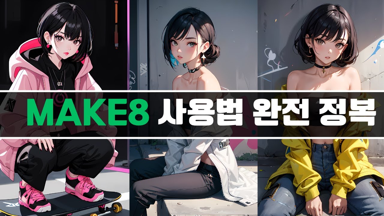 국가권력급 생성 AI MAKE8 사용법 / 무료 스테이블 디퓨전/ 프롬프트 가이드 /#MAKE8 #메이크에잇 #멬팔 #MAKE8 #생성형AI이미지 - YouTube