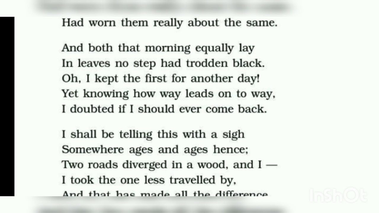 Explanation Of Poem The Road Not Taken Beehive Class 9th English explanation-of-poem-the-road-not-taken-beehive-class-9th-english