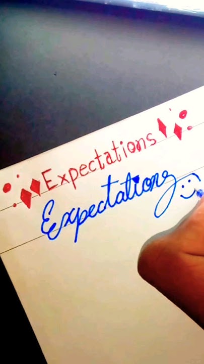 🖋🤔🔥How To Write Word Cursive Writing || Expectation word || #shorts # ...