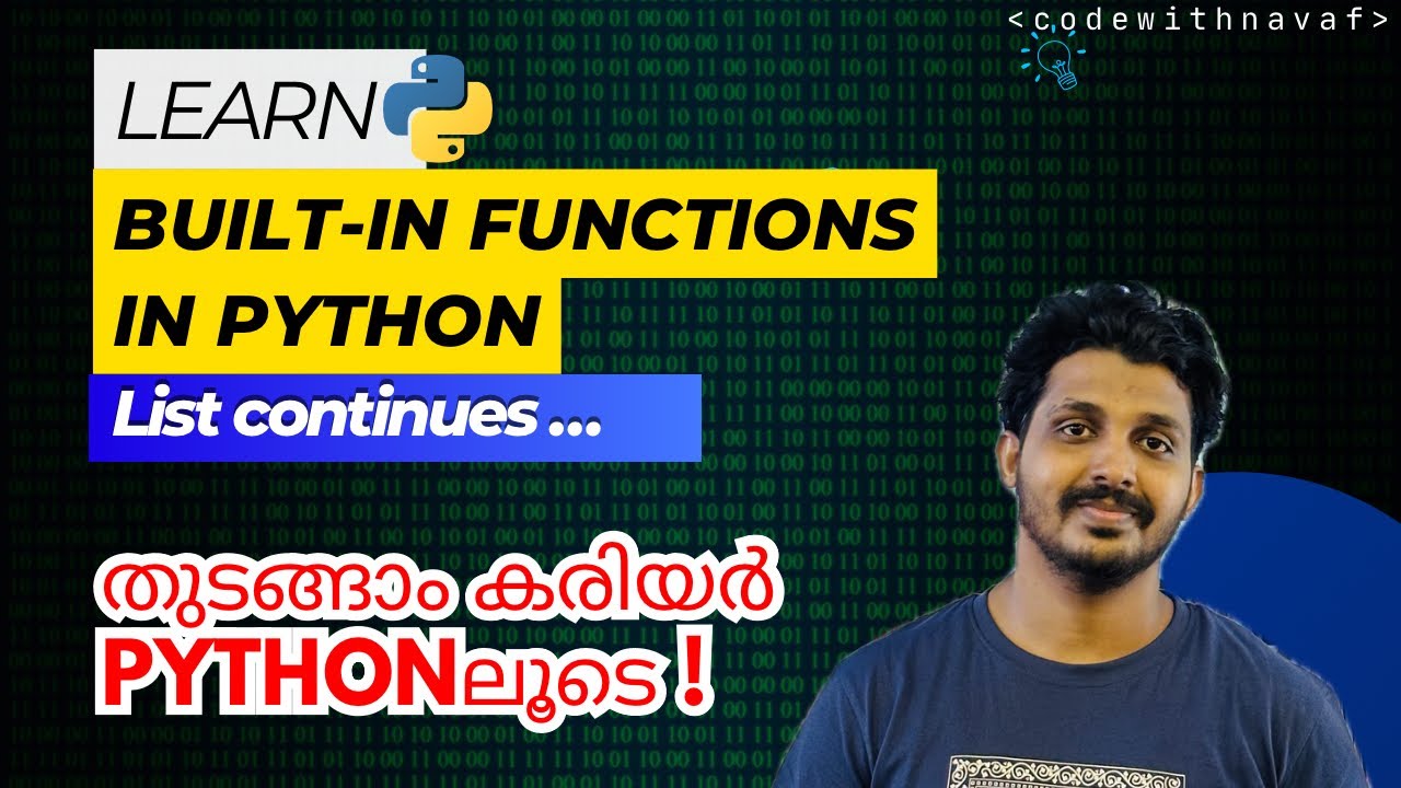 Ep 19 Built In Functions In Python With List Basics Of Pythonlearn 1994