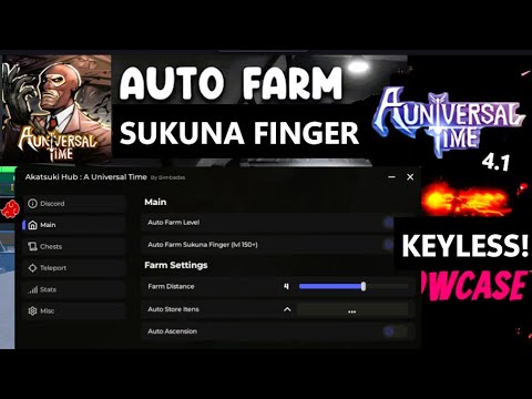 [AUT] Script a universal time AKATSUKI HUB 2025 | AUTO ASCENSION | NO ...