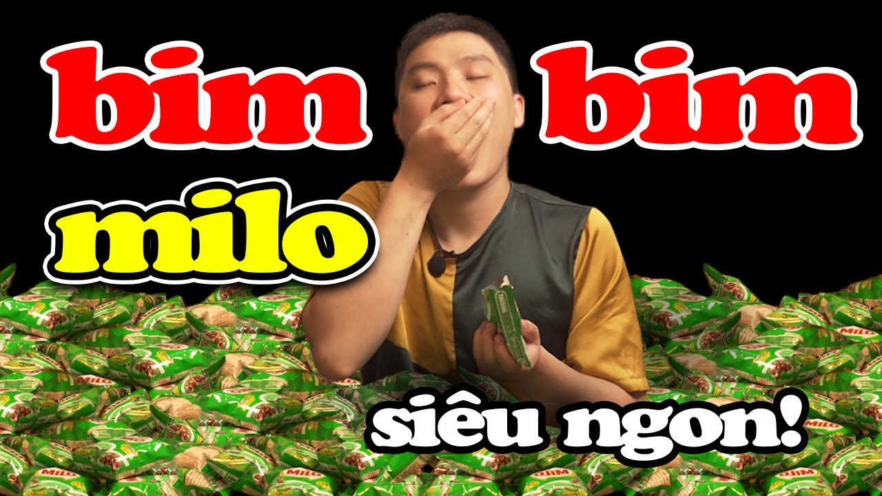 Ăn Thử 12 Bịch Bim Bim Milo Thái Lan - Tèo Hăm Ăn Tiktok - YouTube