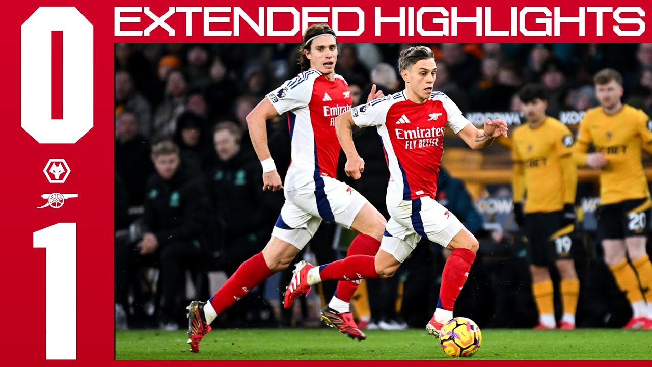 EXTENDED HIGHLIGHTS | Wolves vs Arsenal (0-1) | Calafiori scores the ...