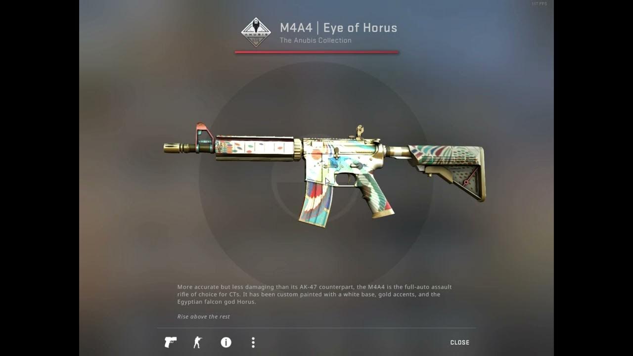 Anubis Collection Package M4A4 Eye Of Horus unboxing - YouTube