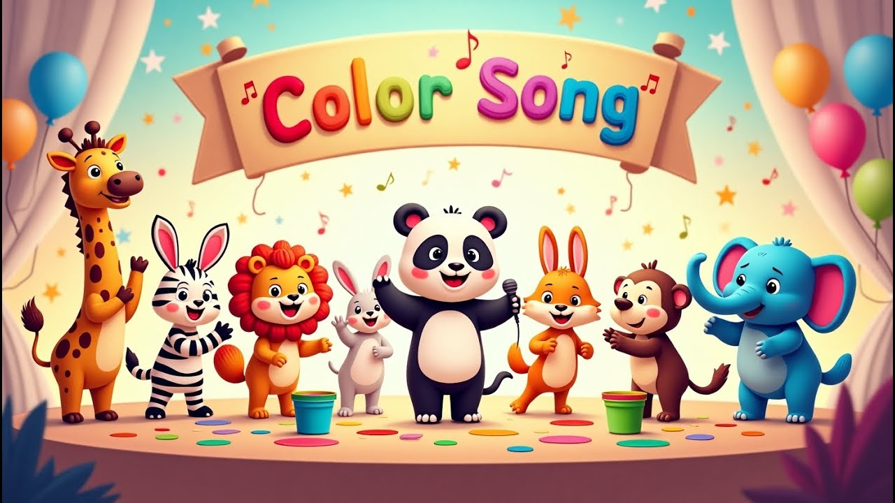 🎶 The Color Song! 🌈 Fun Learning for Kids | Sing and Dance with Toki ...