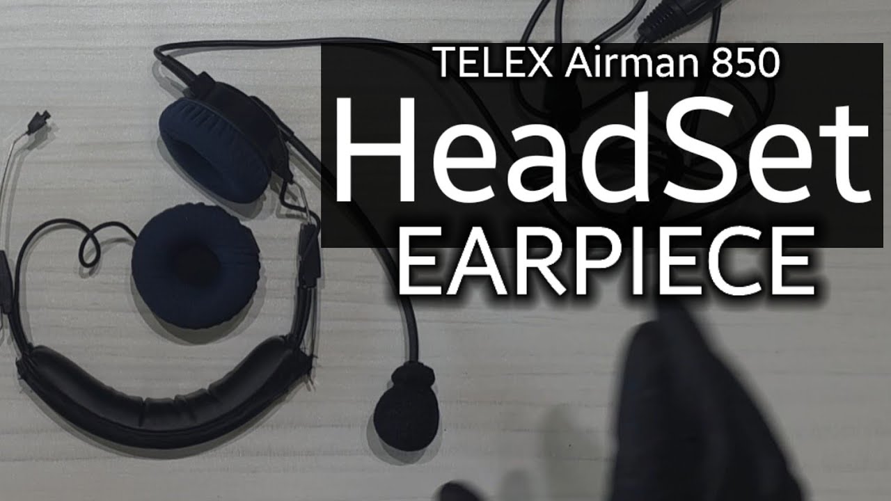 Repair Broken Earpiece on Telex Airman 850 / 750 Headset. - YouTube