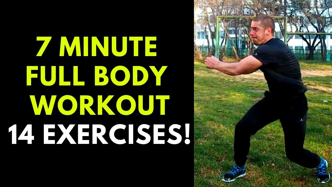7 Minute HIIT Workout (14 Exercises, Full Body Routine) - YouTube