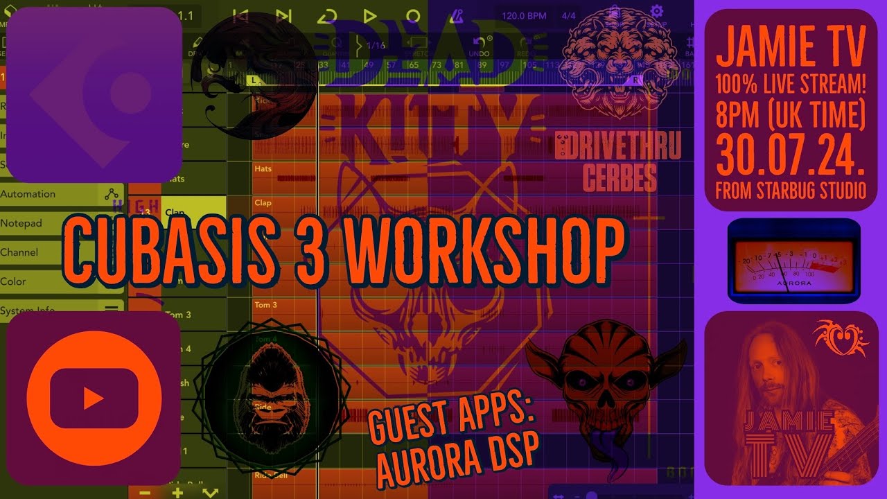 Cubasis 3 Workshop Templates, Mixing Tips + @AuroraDSP Apps - YouTube