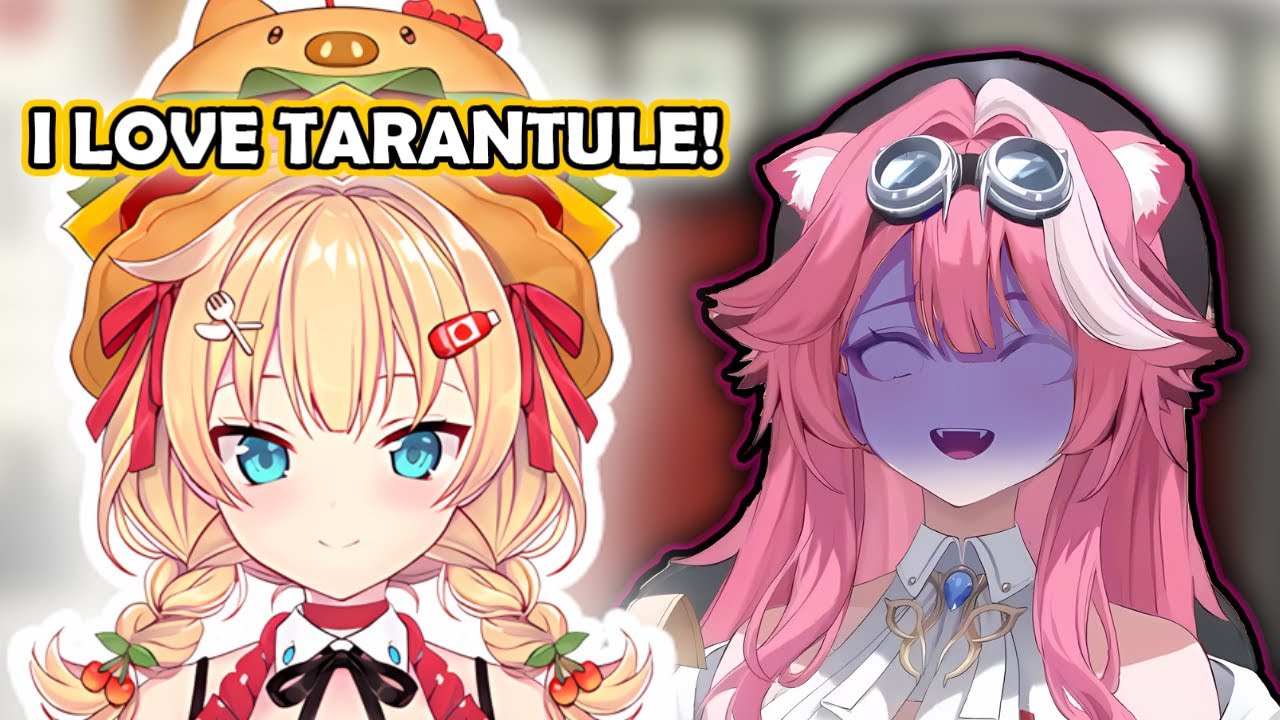 Haachama is OBSESSED with tarantula!【Raora Panthera clips/Hololive en ...