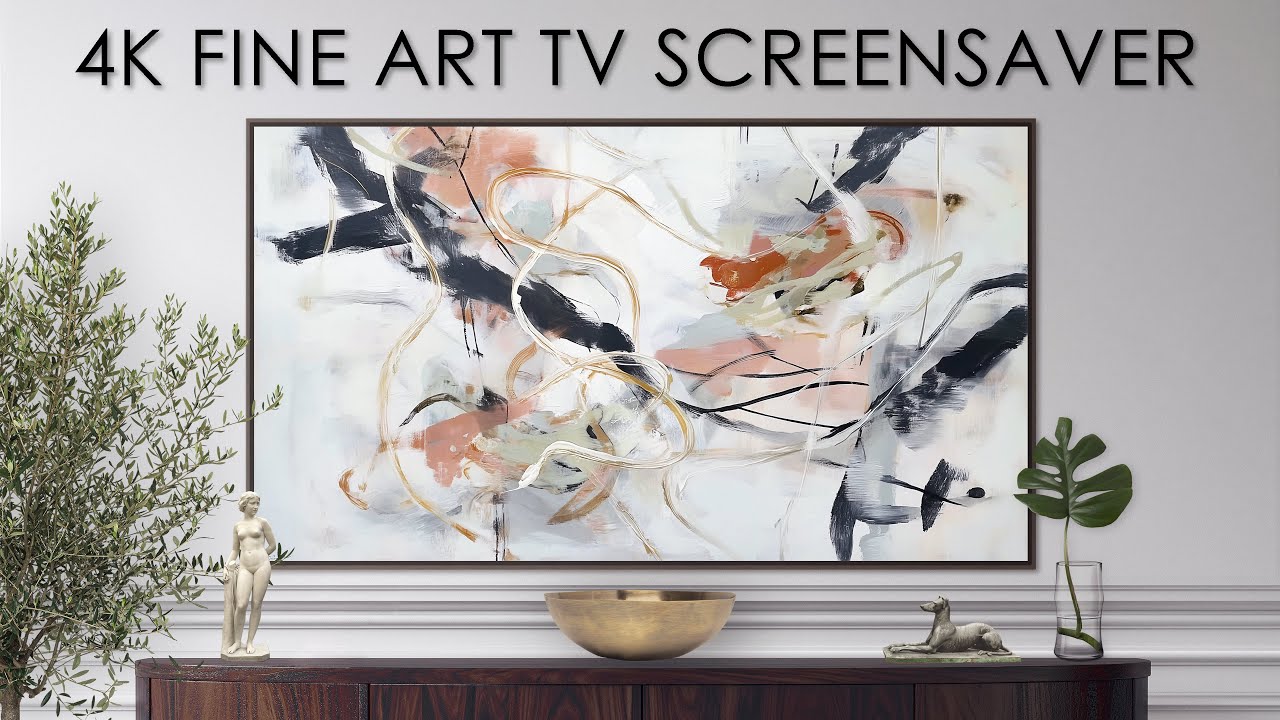 Modern TV Art | Abstract Art Screensaver | Fall TV Background | Autumn ...