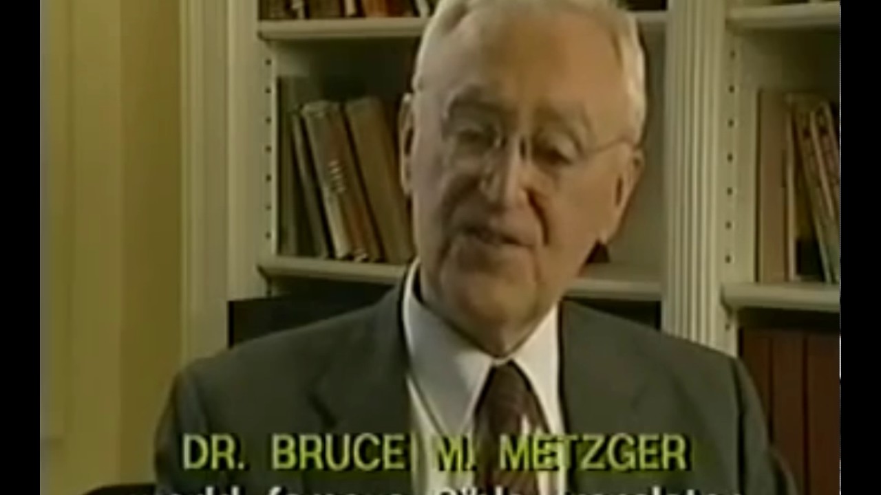 Tradutor da Bíblia Bruce Metzger - YouTube