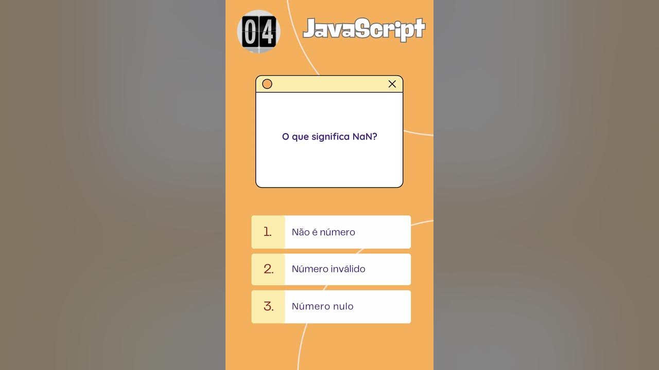 O que significa NaN em JavaScript? - QuizTec - YouTube