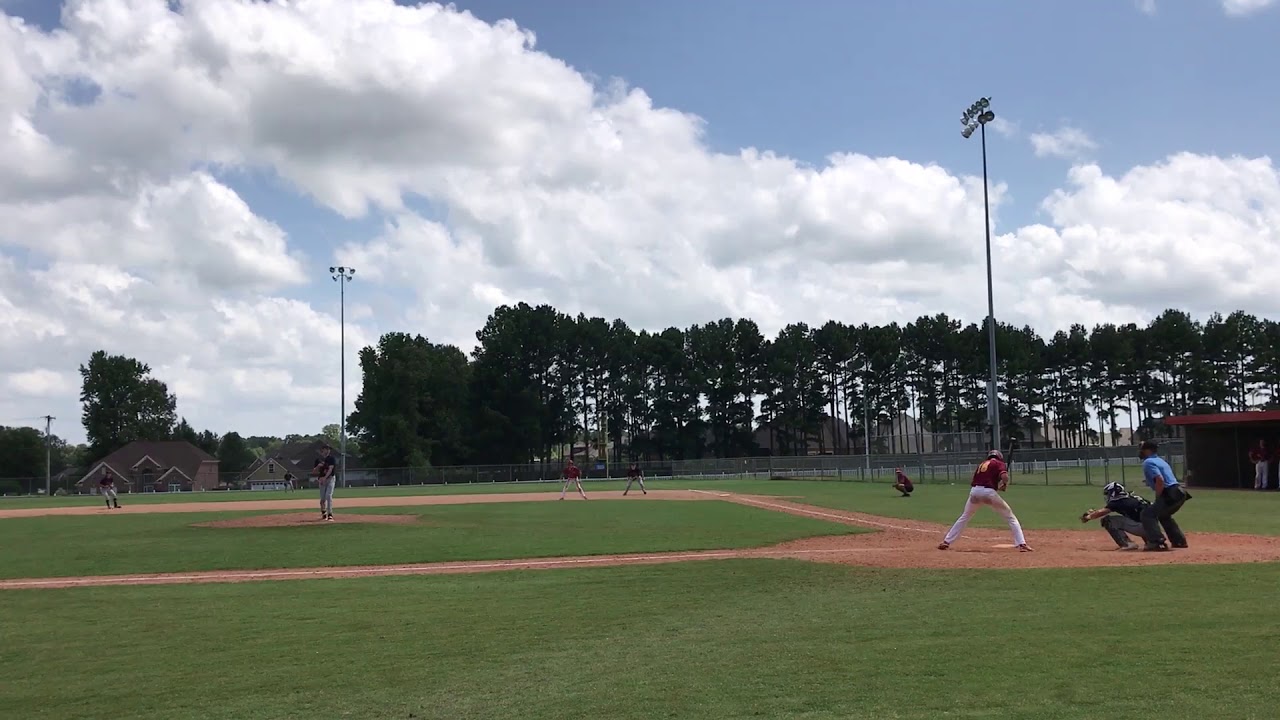Sam Scharfenberg 2022 - baseball - pitching - batter falls to knee on ...