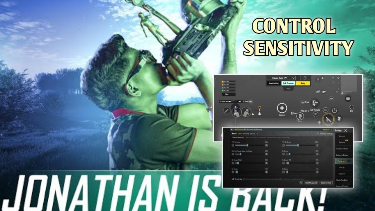 JONATHAN NEW SENSITIVITY 2023 WITH SENSI CODE/ JONATHAN GAMING SENSI ...