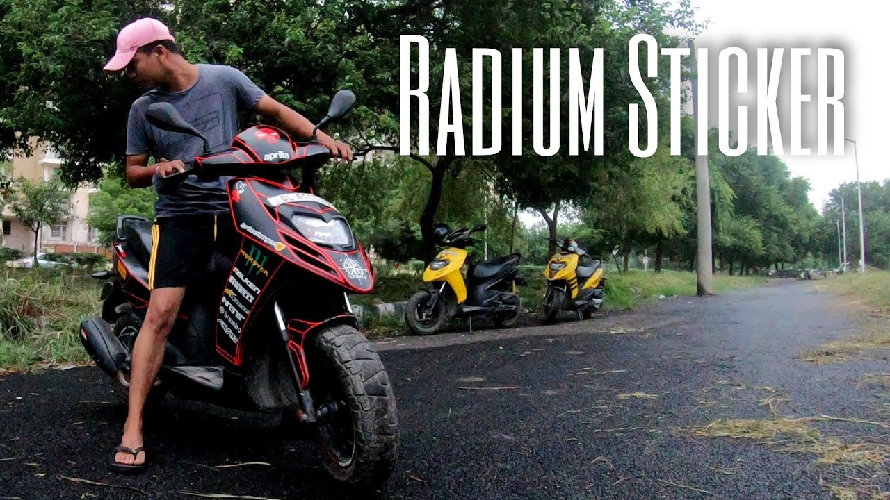 Aprilia Storm 125 Radium Stickers | Wrapping | Gurung Brothers - YouTube