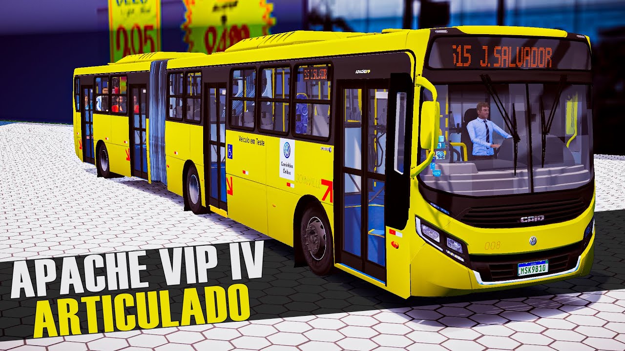 Caio Apache Vip IV Articulado na Favela - Proton Bus Mods - YouTube