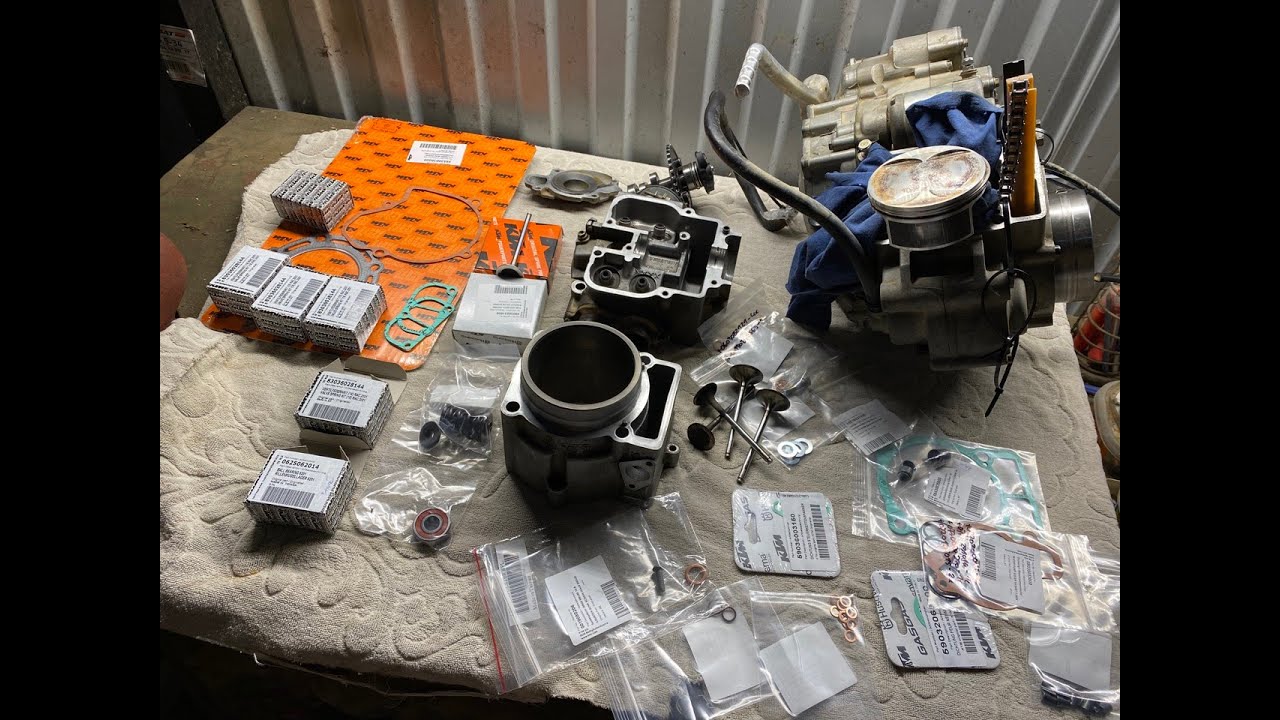KTM EXC 450 2007 - TOP END rebuild | KO KTM P.3- Oprava - YouTube