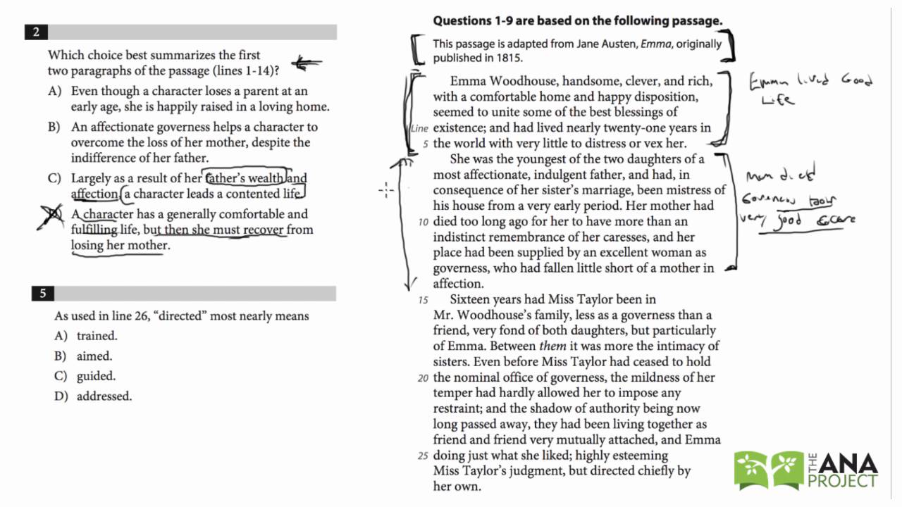 PSAT Reading Passage 1: Video 1 - YouTube