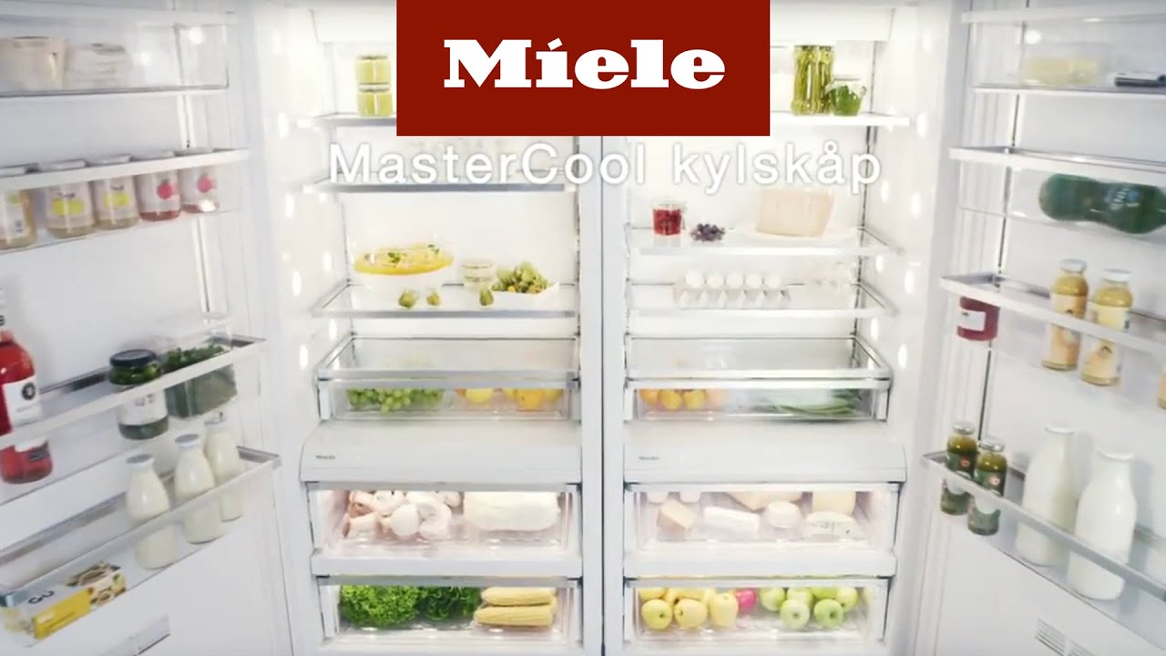 Miele MasterCool - extra stora kyl/frys/vinskåp - YouTube