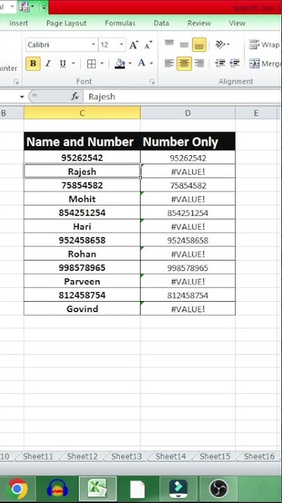Only Number Populate #shorts #viralshorts #excel #excelshorts - YouTube