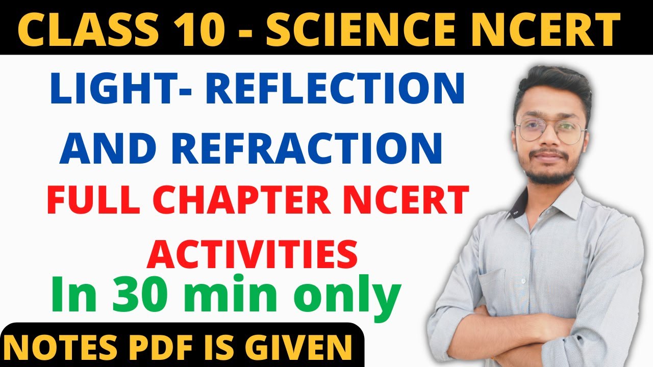 Light Reflection and Refraction full Ncert Activities Solutions Class ...