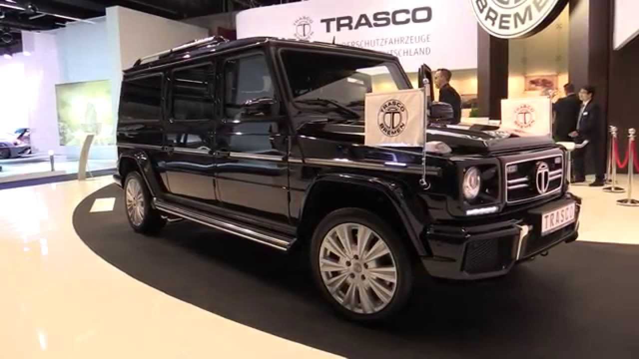 Trasco Mercedes G63 AMG B7 Armored | IAA 2015 | NewGadgets.de - YouTube