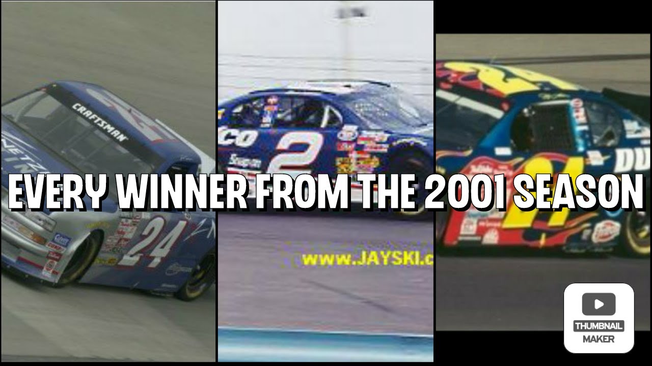 Every Winner from the 2001 NASCAR Season - YouTube