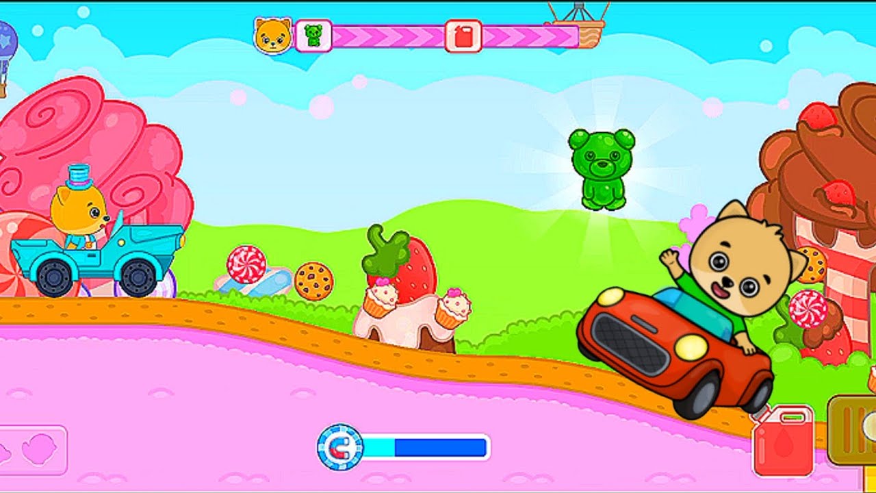 🤭 car game bimi boo | kids learning game 😜 - YouTube