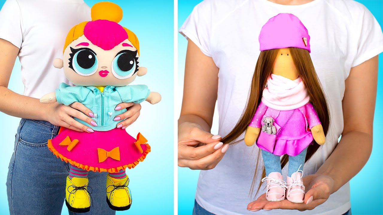 How To Sew Stuffed DIY Dolls - YouTube