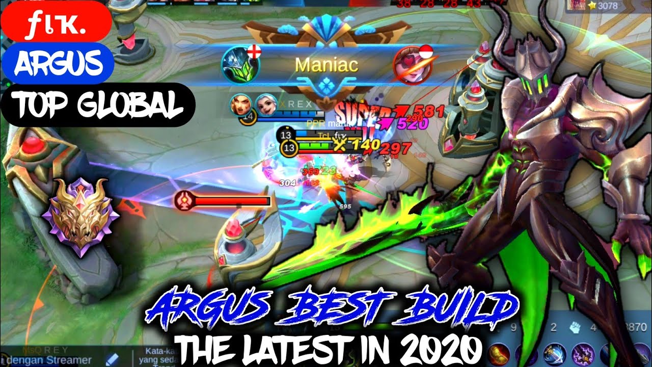 ARGUS BEST BUILD IN 2020 | TOP GLOBAL ARGUS ƒเҡ. - MOBILE LEGENDS - YouTube