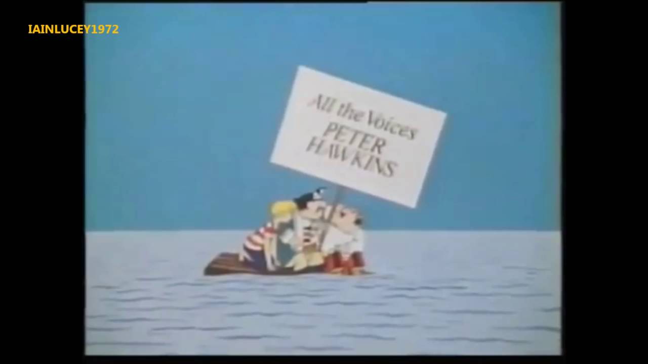 CAPTAIN PUGWASH bbc 1970s childrens programme END CREDITS BBC ONE BBC1 ...