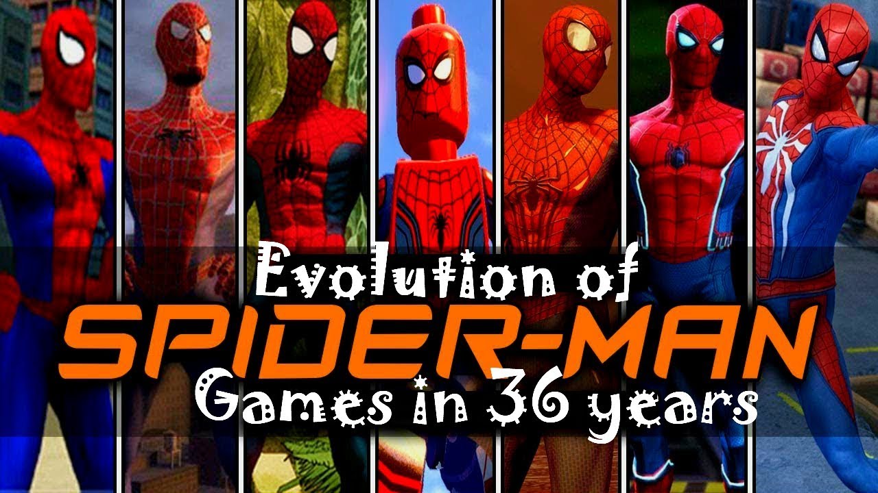 Spider-Man Evolution in Games in 36 years (1982 -2018) - YouTube