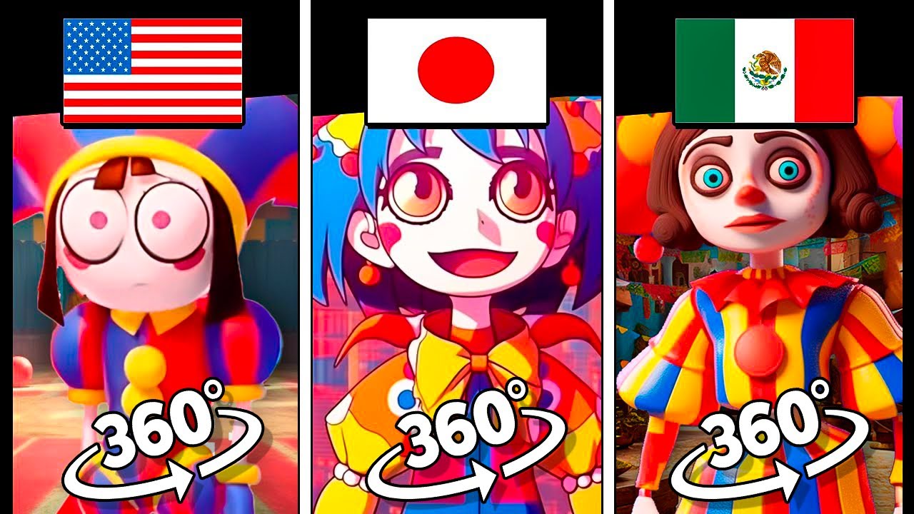 The Amazing Digital Circus: Different Countries | 360º VR - YouTube